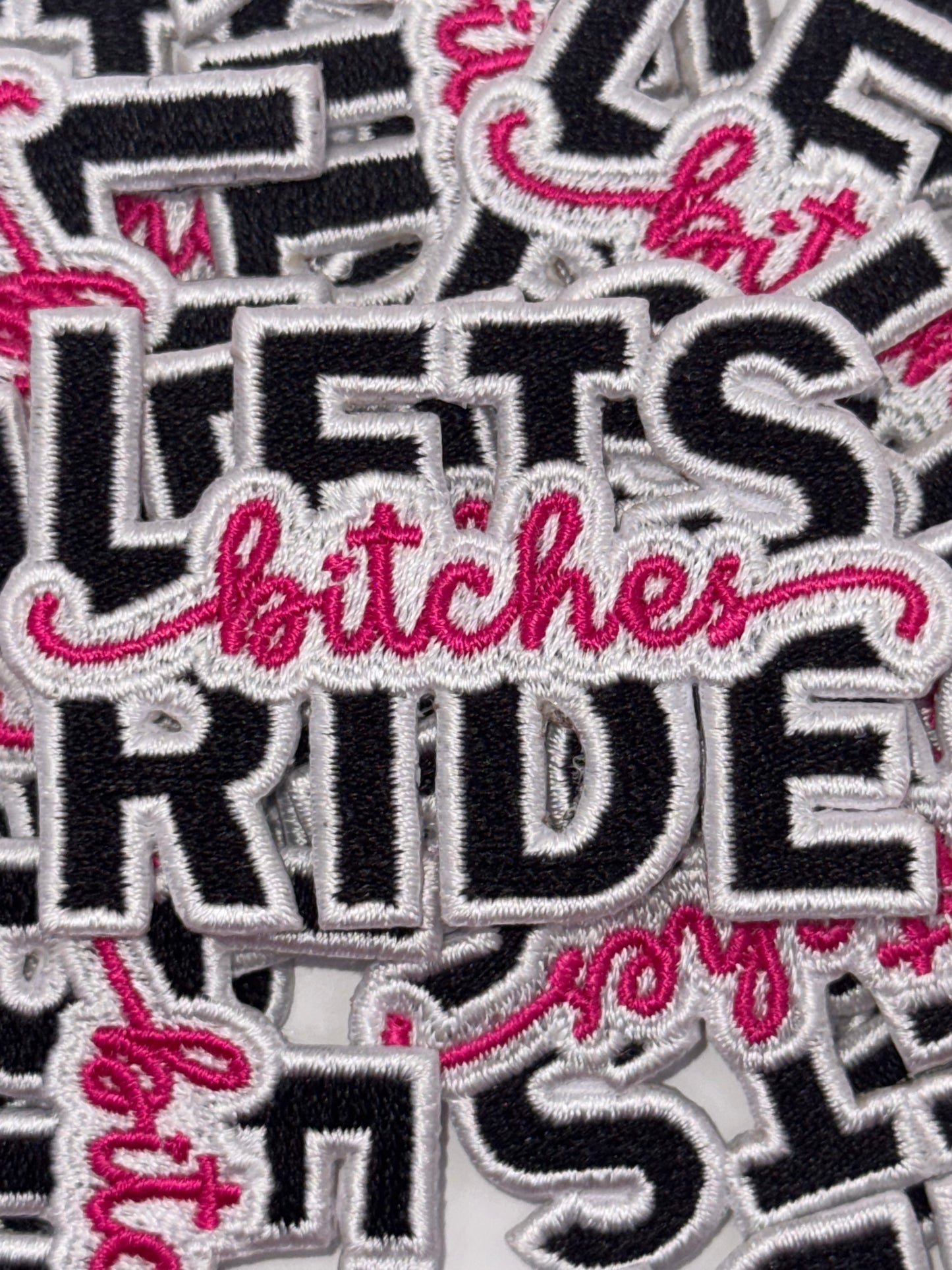 Let’s ride bitches embroidery patch – The Branded Heifer Hat Co