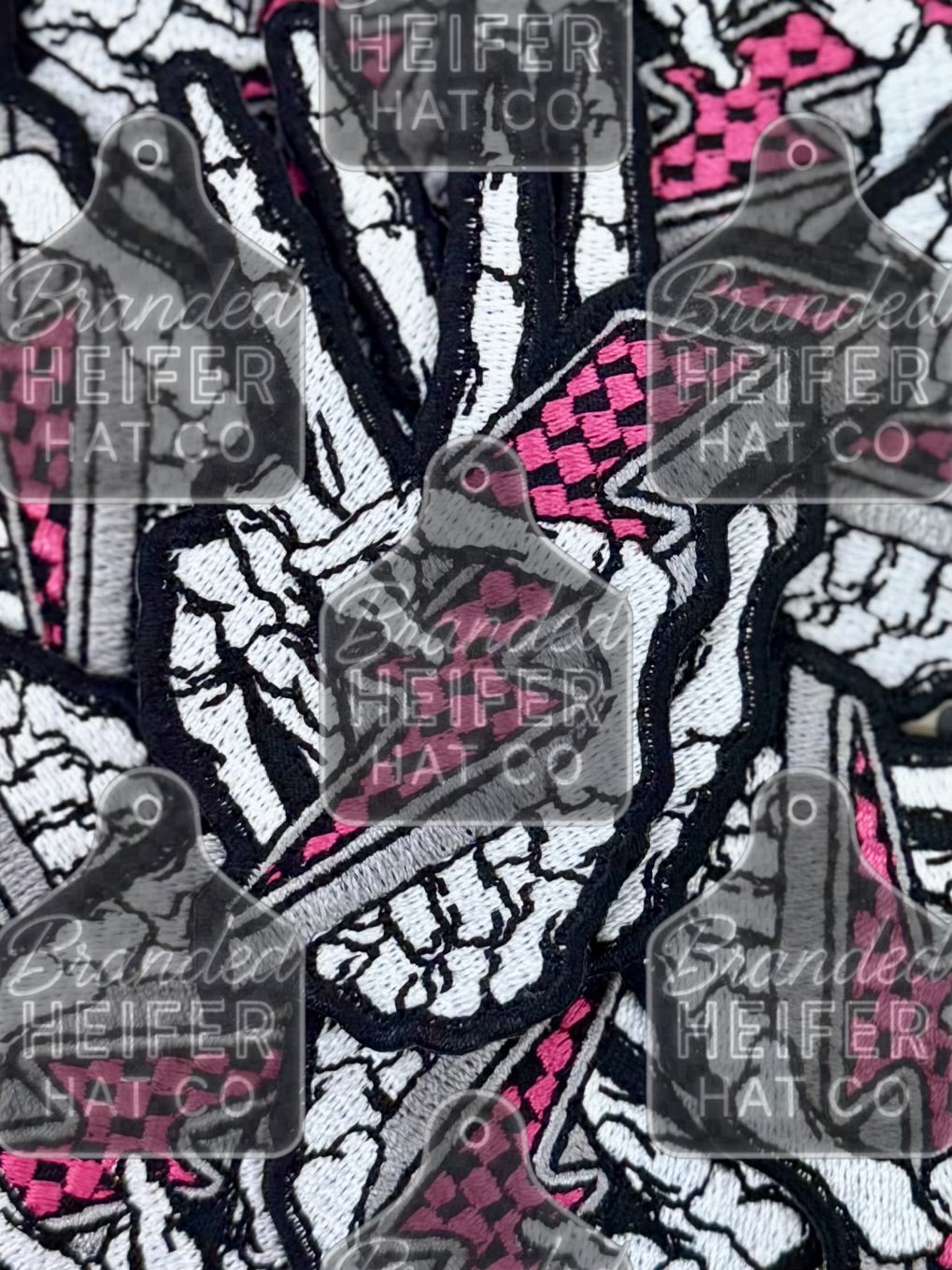 SKELLY HAND WITH BOLT | EMBROIDERY PATCH – The Branded Heifer Hat Co