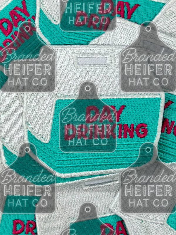 DAY DRINKING | EMBROIDERY PATCH – The Branded Heifer Hat Co
